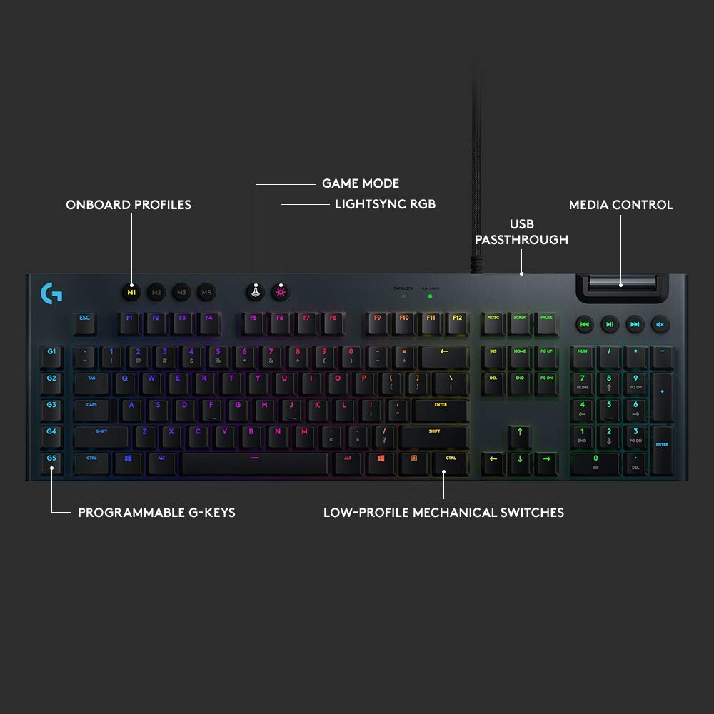 Logitech G815 Gaming Keyboard Low Profile. Review